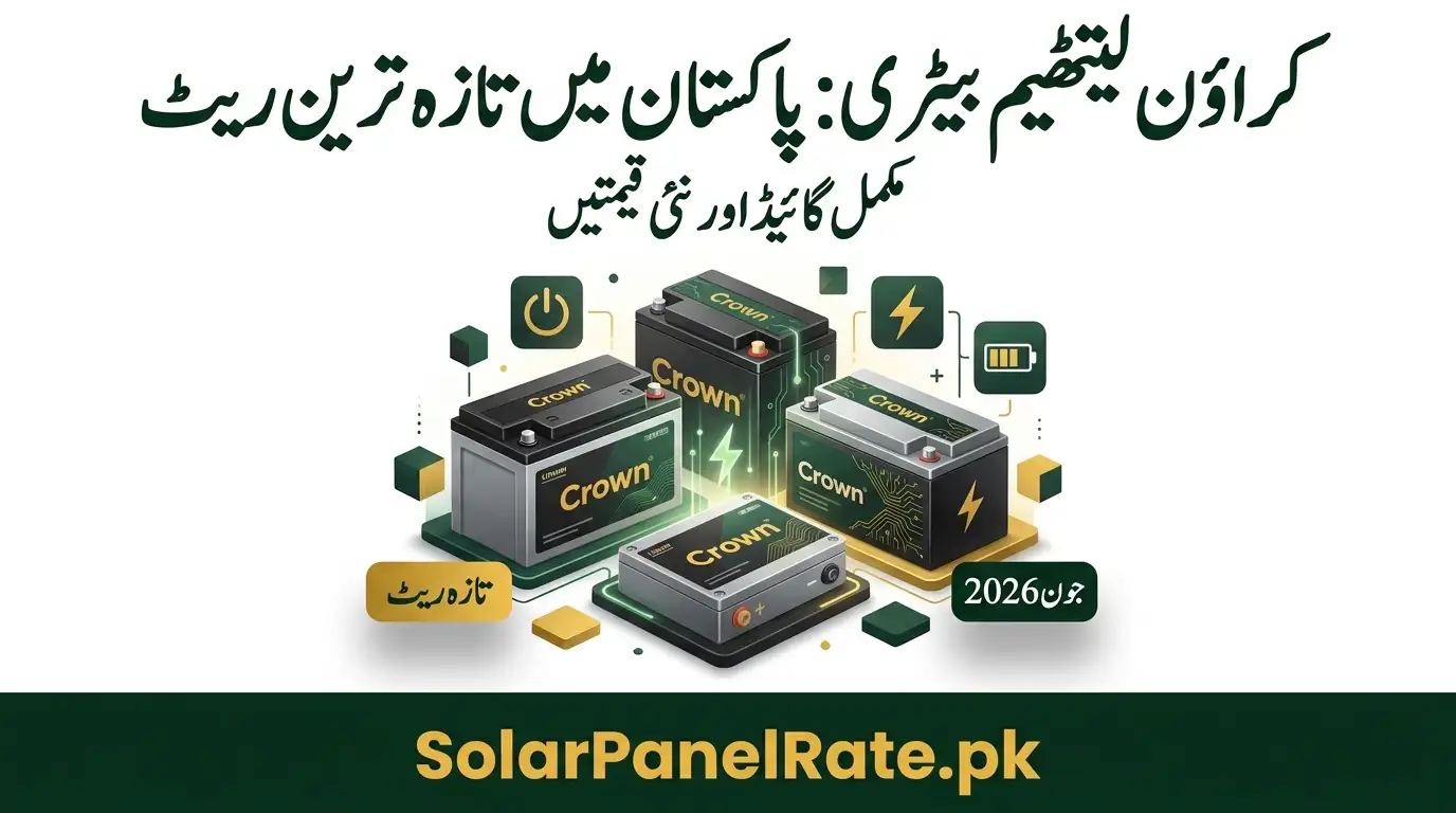 June Updated Crown Lithium Battery Rate in Pakistan